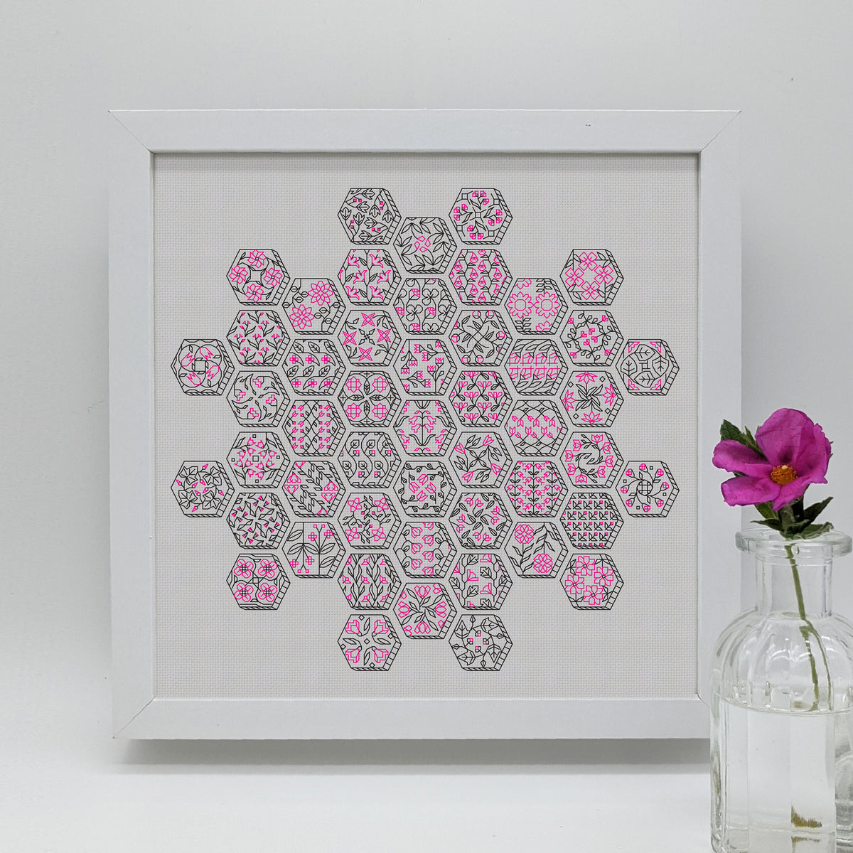 2023 Botanical stitch-a-long all layouts using hexagon blocks - now co ...