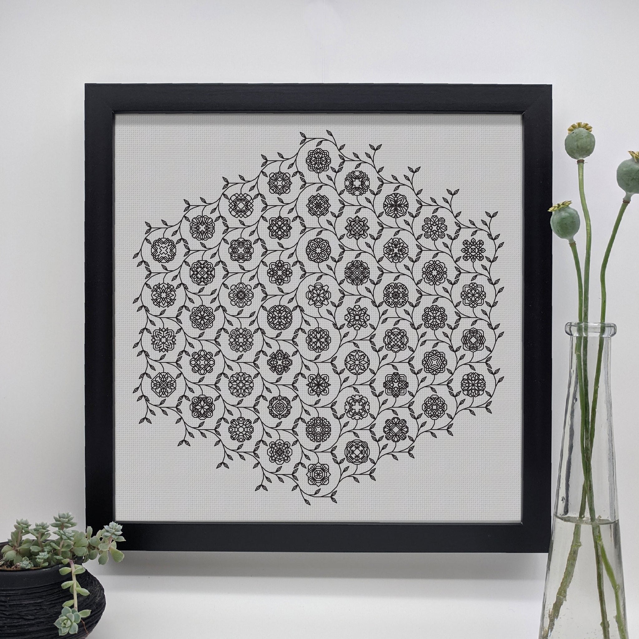2025 Stitch-a-long Leafy layout - now complete! – The Steady Thread