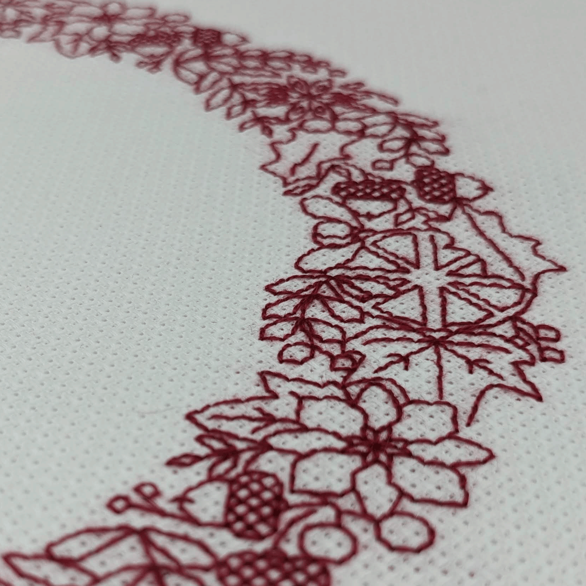 Blackwork christmas SAL 2021 for Charity – The Steady Thread