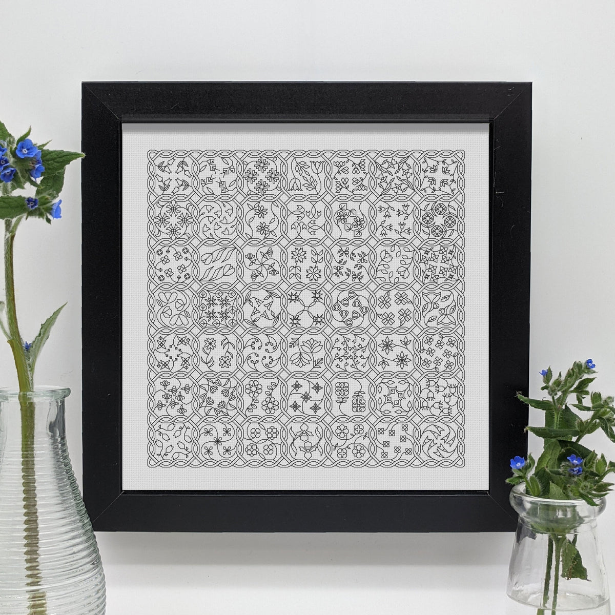 2024 Botanical stitch-a-long Weavey Border layout - now complete! – The ...