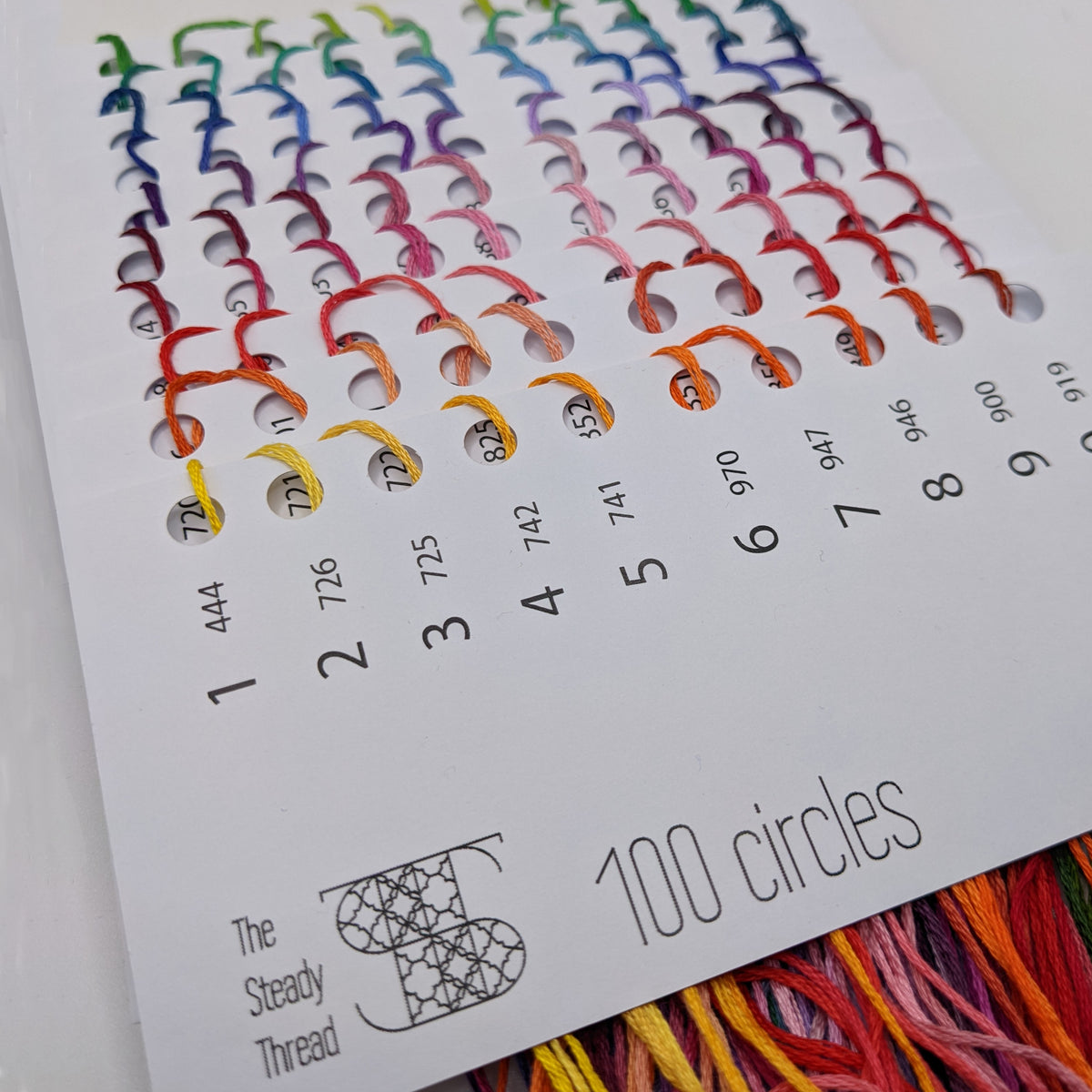 100 circles, 100 colours – The Steady Thread